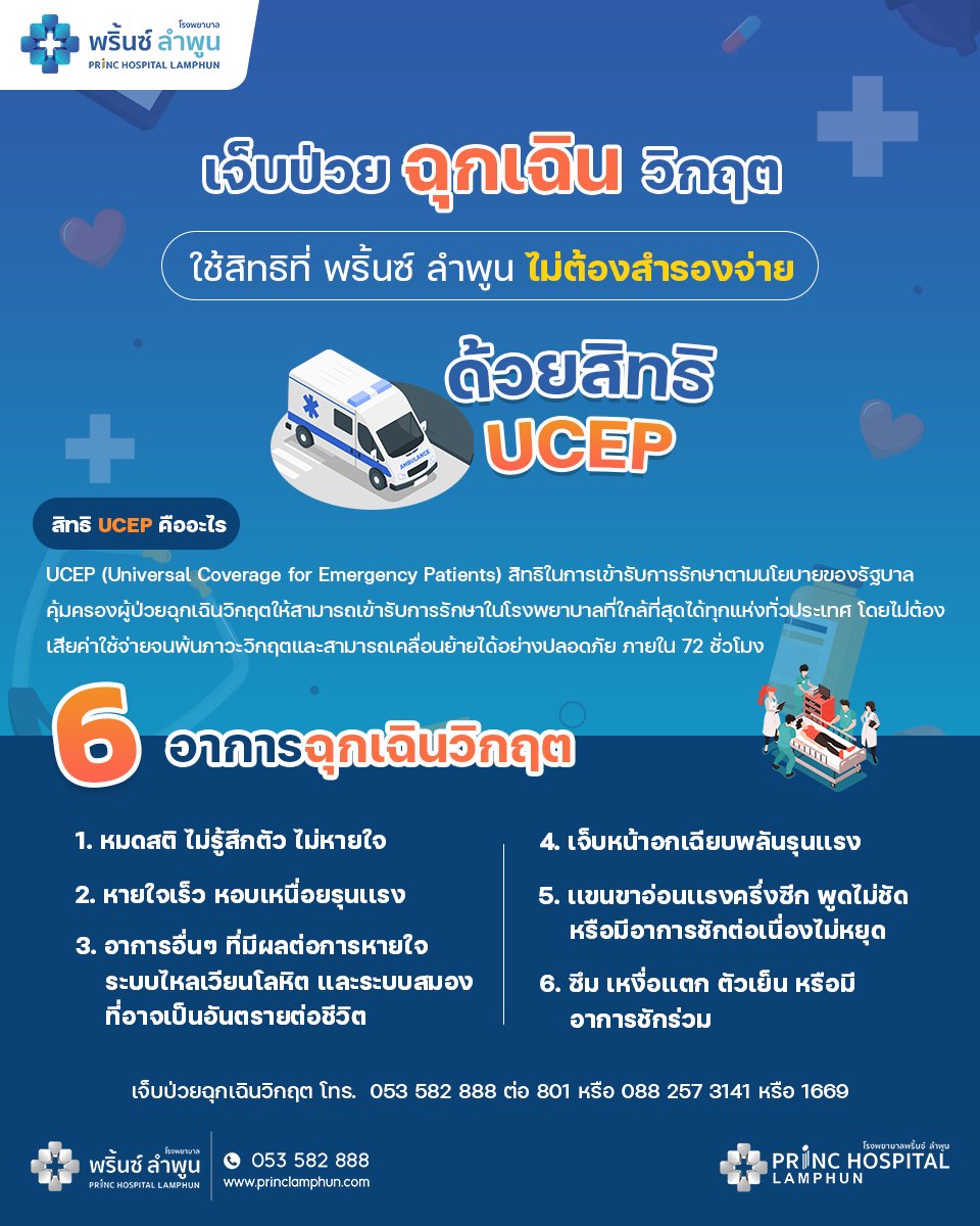 เจ็บป่วยฉุกเฉินวิกฤต ใช้สิทธิ UCEP